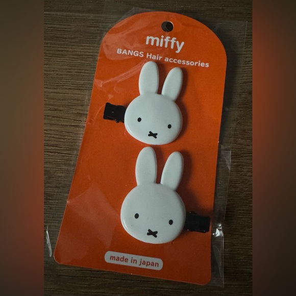 miffy | Accessories | Miffyimported Nwt Two White Hair Clipsbarrettes ...
